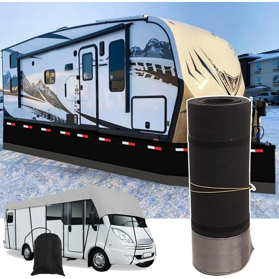 Easy Installation Rv Skirting for Winter Camper Insulated Skirt, Wind ...