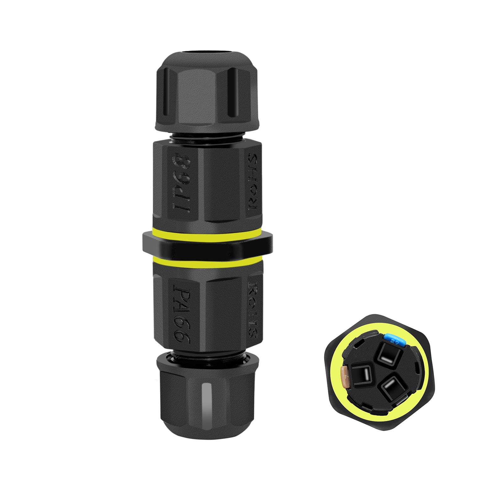 Easy Installation Screwless Electrical Wire Connector 3Pin Waterproof ...