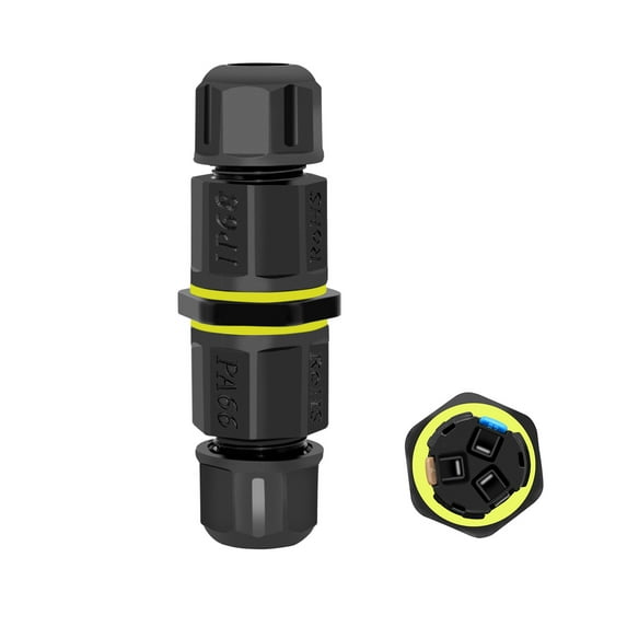 Easy Installation Screwless Electrical Wire Connector 3Pin Waterproof Terminals Block IP68 ...