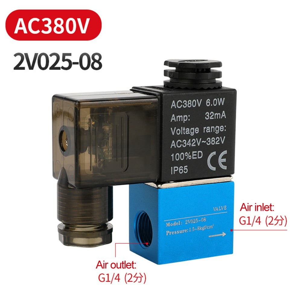 Easy Installation and Debugging 2V02508 Solenoid Valve with Manual ...