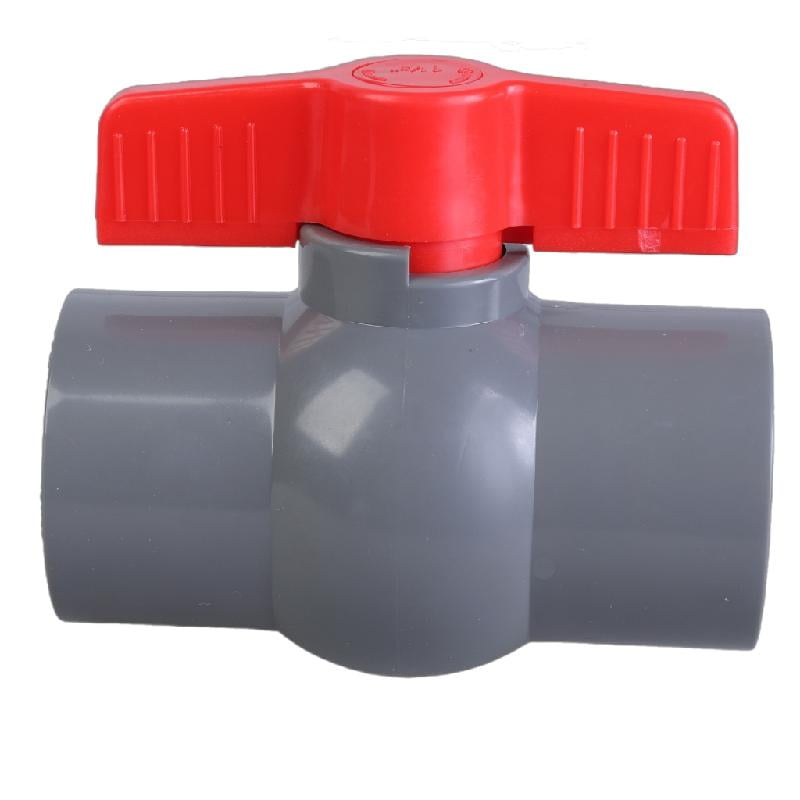 Easy Installion Sturdy PVC Manual Round Valves Right Turn 47mm for ...