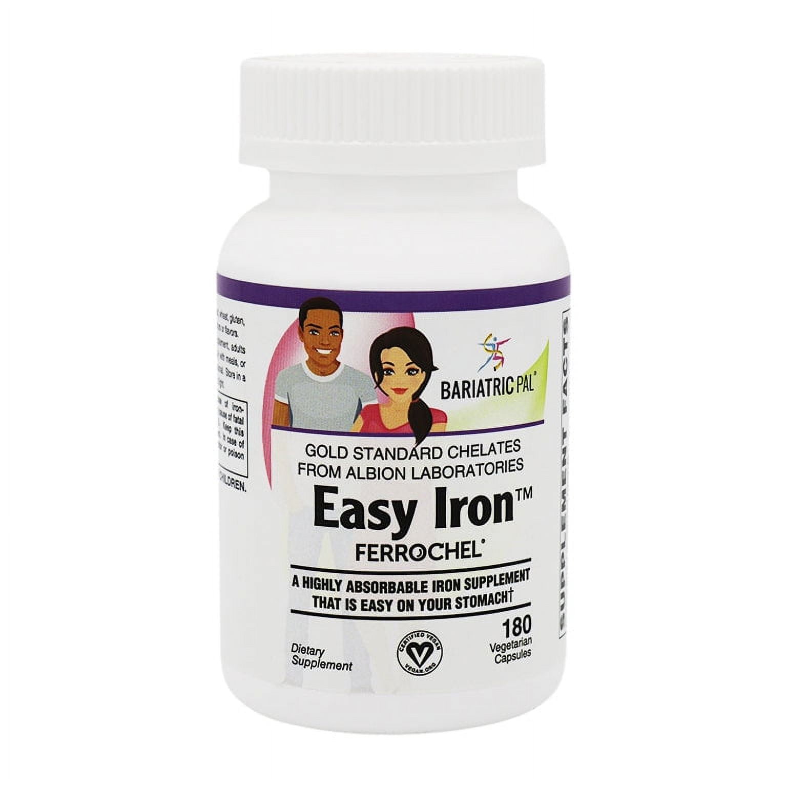 BariatricPal Easy Iron 25mg - Highly Absorbable Health Supplement Pills ...