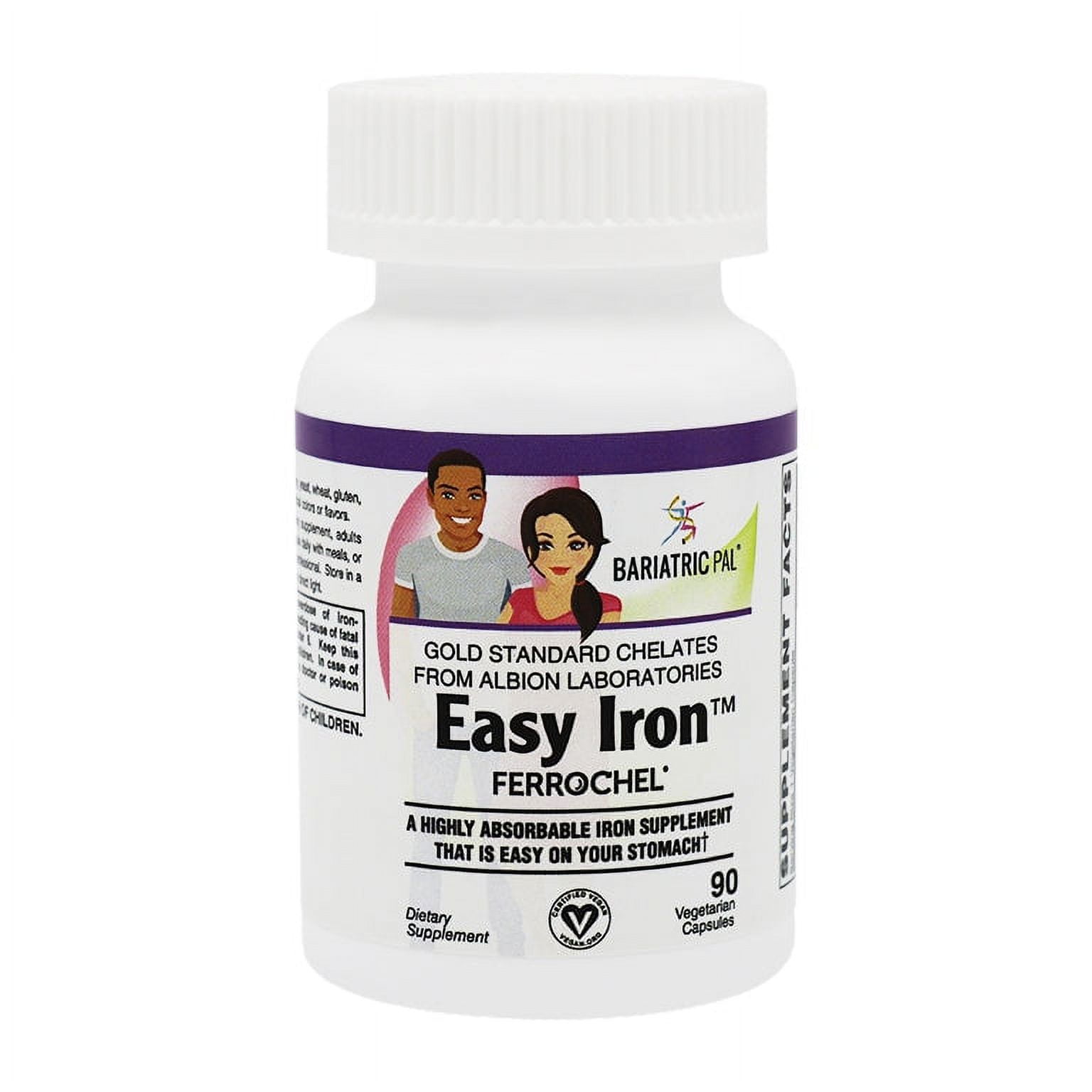Easy Iron (25mg) Capsules by BariatricPal - Highly Absorbable & Easy On ...