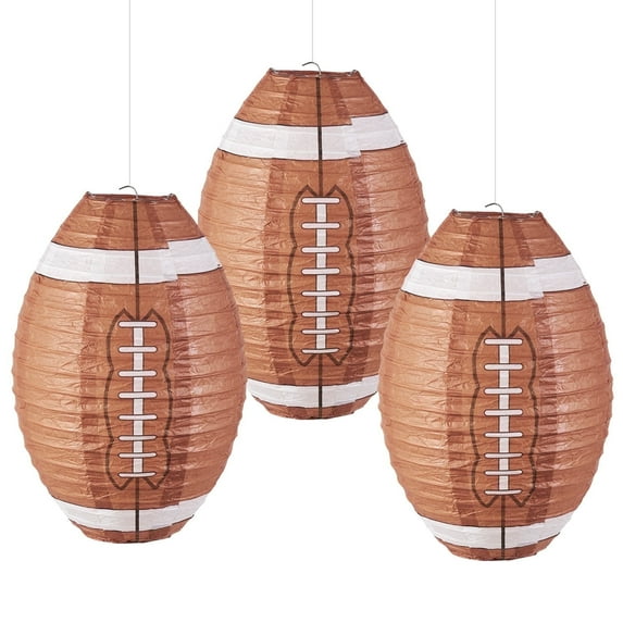 Easy Joy 3PCS 12" Graduation Football Party Decoration Hanging Football ...