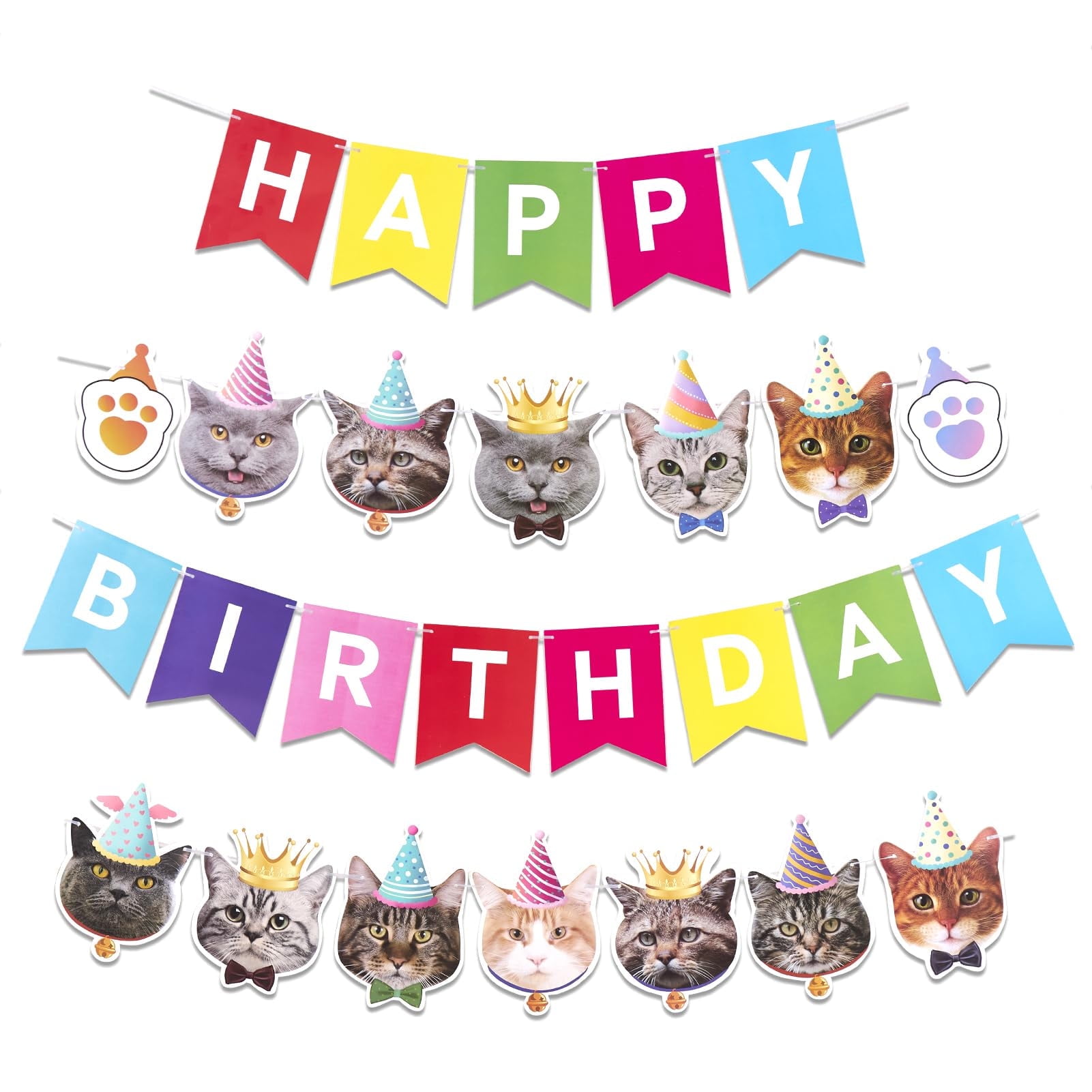 Easy Joy Cat Birthday Decorations Cat Theme Birthday Party Supplies ...