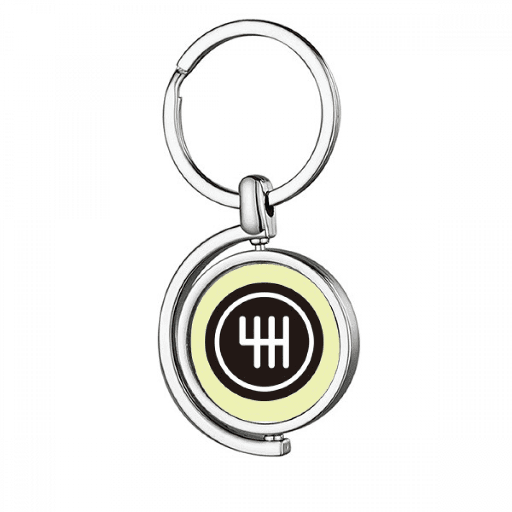 Easy Joystick Gear Adjustment Rotating Keychain Metal Keyring Holder ...