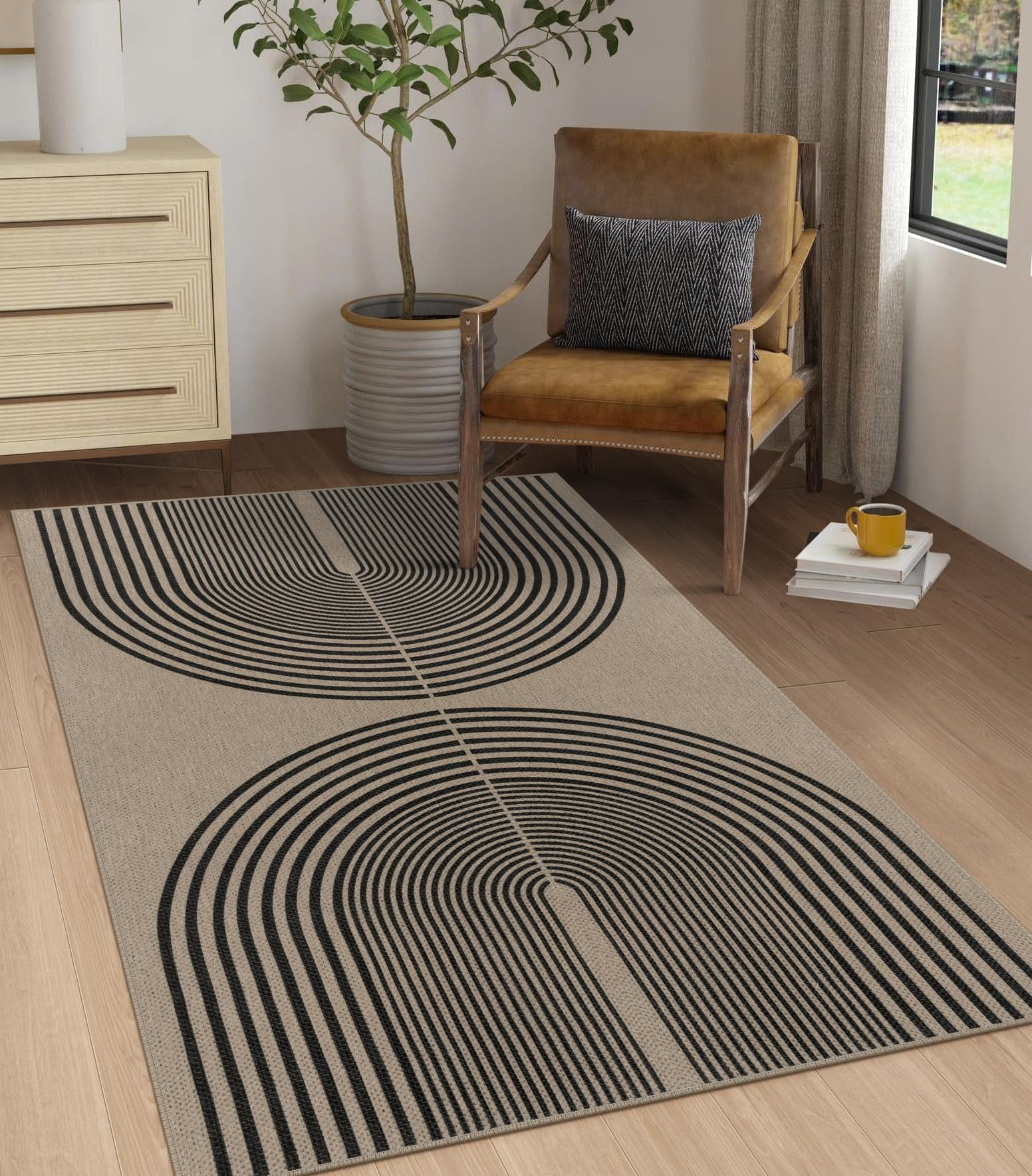 Easy Jute Rainbow Area Rug, 3x5 Indoor Outdoor Entryway Rug Washable ...