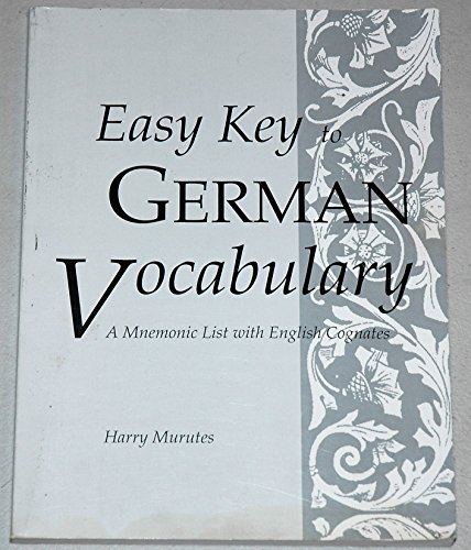 Pre-Owned Easy Key to German Vocabulary : A Mnemonic List with English ...