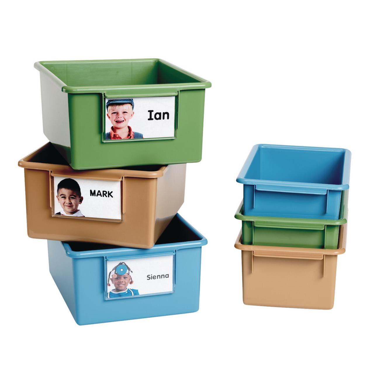 Easy-Label Bins - Set of 6 - Walmart.com