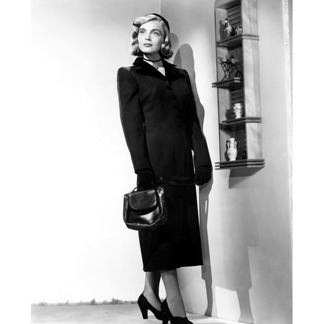 Easy Living, Lizabeth Scott, In A Black Wool Coat By Edward Stevenson, 1949 Poster Print (8 x 10 ...