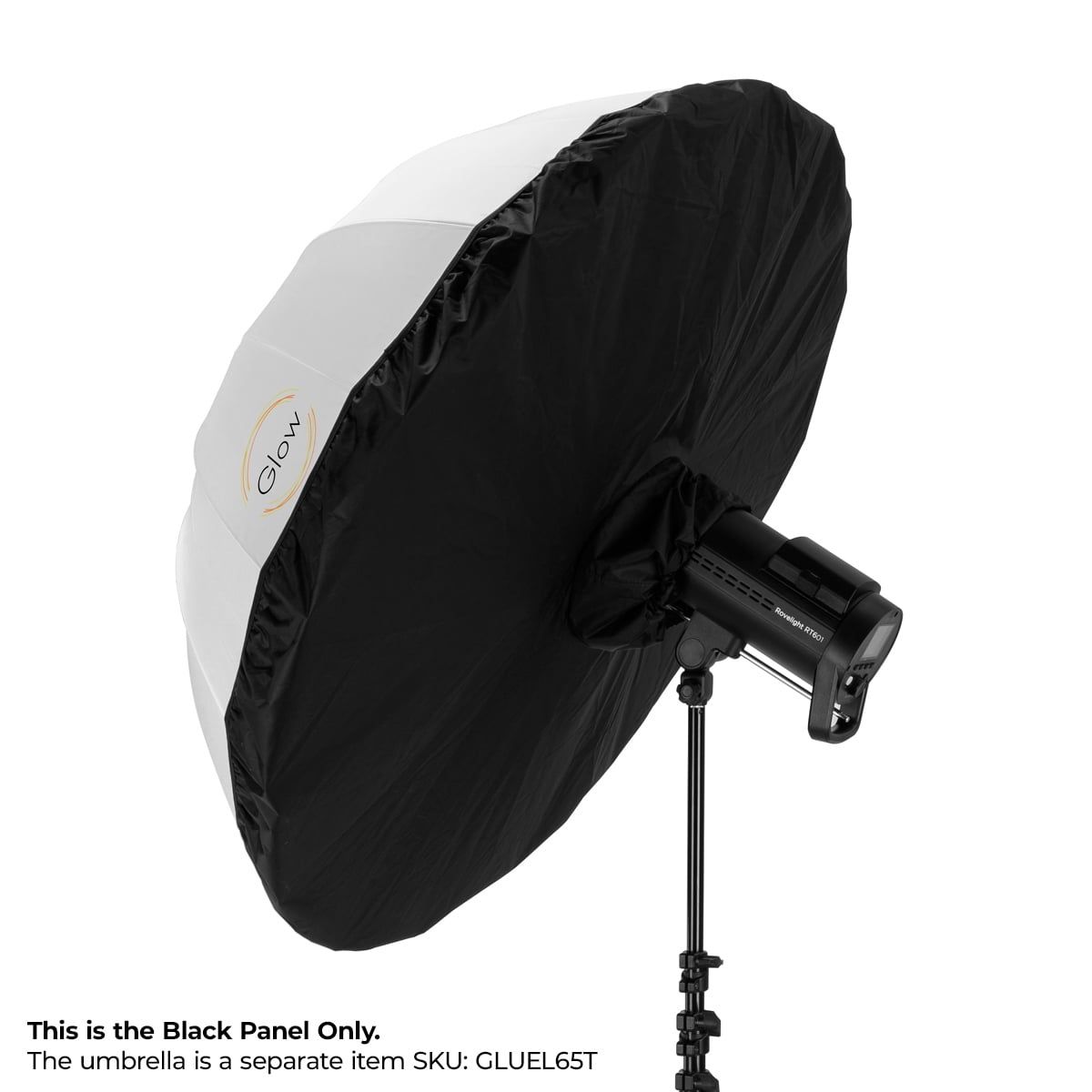 Glow Easy Lock 65" Translucent Umbrella Black Panel - Walmart.com