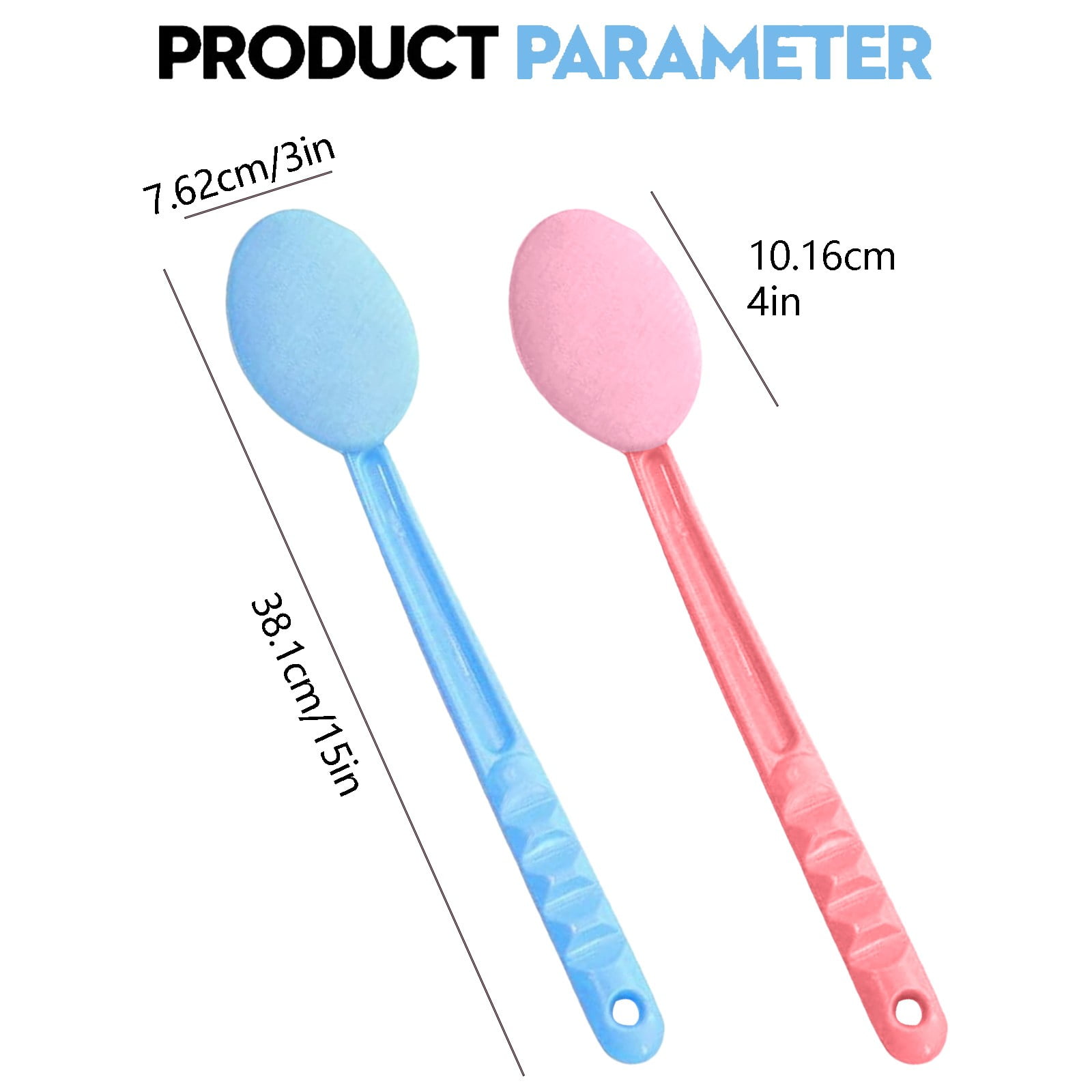 Easy Lotion Applicator, Back Rubs Massage Bath Brush, Extra Long Handle ...