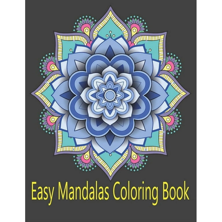 large print coloring book easy patterns for adults
