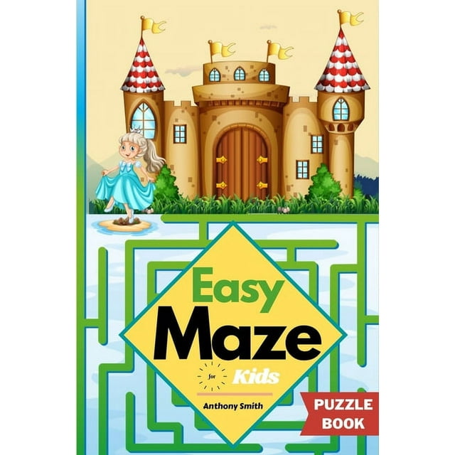 Easy Maze For Kids 50 Maze Puzzles For Kids Ages 4-8, 8-12 (Paperback ...