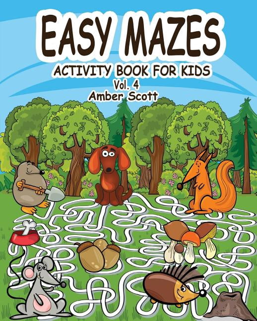 Easy Mazes Activity Book for Kids - Vol. 4 (Paperback) - Walmart.com