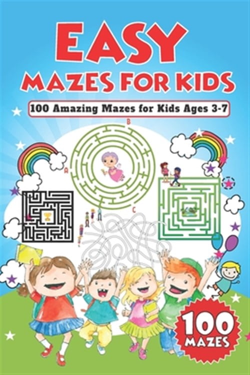 Pre-Owned Easy Mazes for Kids: 100 Amazing Mazes for Kids Ages 3-7 ...
