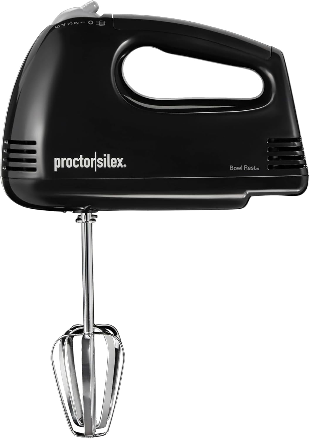 Easy Mix 5-Speed Electric Hand Mixer with Bowl Rest, Compact and ...