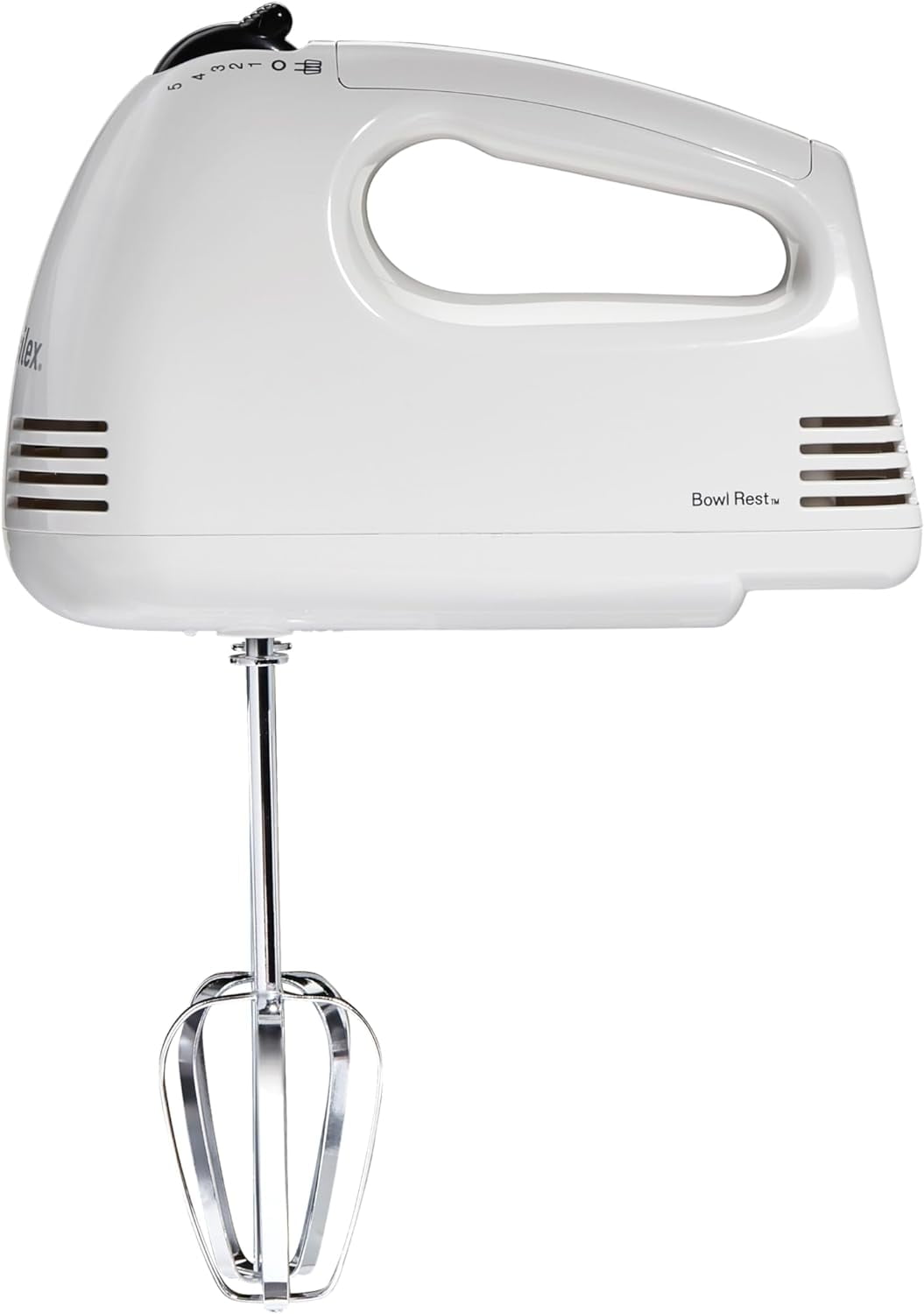Easy Mix 5-Speed Electric Hand Mixer with Bowl Rest, Compact and ...