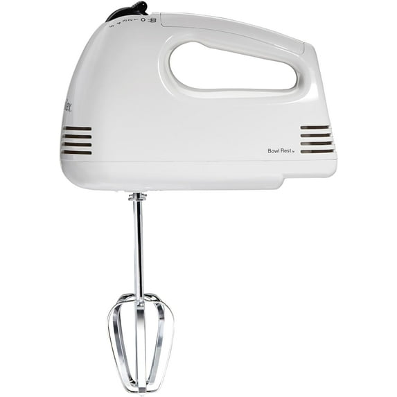 Easy Mix 5-Speed Electric Hand Mixer with Bowl Rest, Compact and ...
