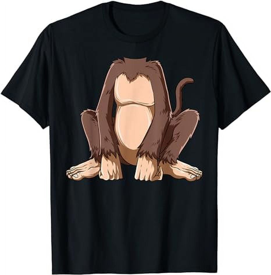 Easy Monkey Costume Monkey Body Headless Monkey Costume T-Shirt ...