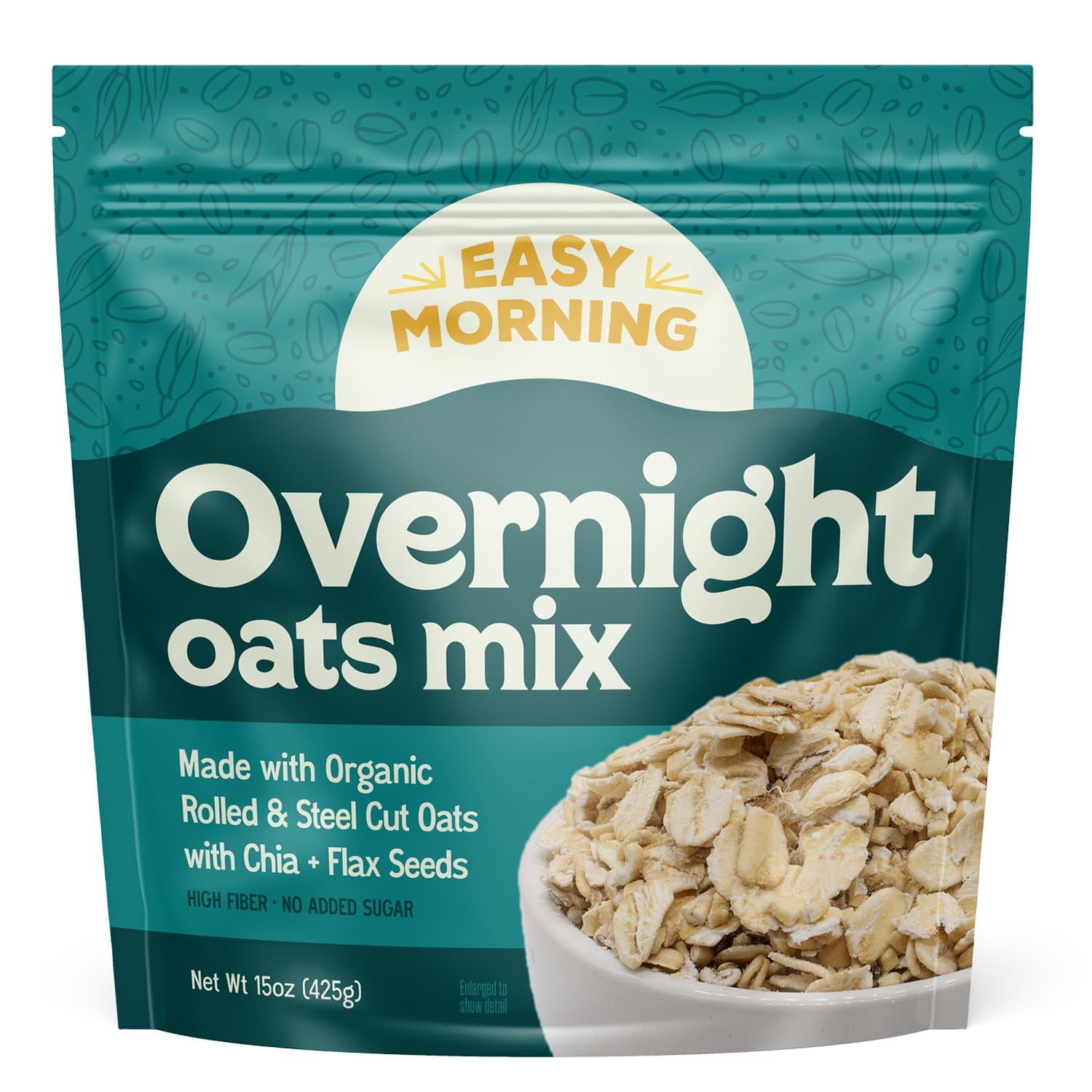 Easy Morning Overnight Oatmeal OKA4 Mix, Organic Ingredients, Naturally ...