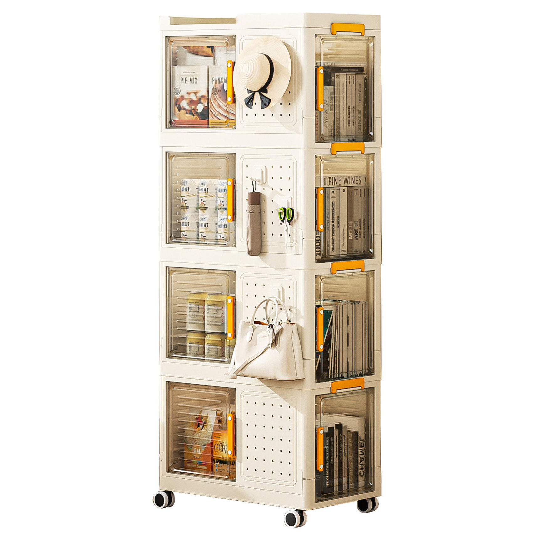 Easy Movement, Lockable Casters - Mobile Shelving Unit for Flexible ...