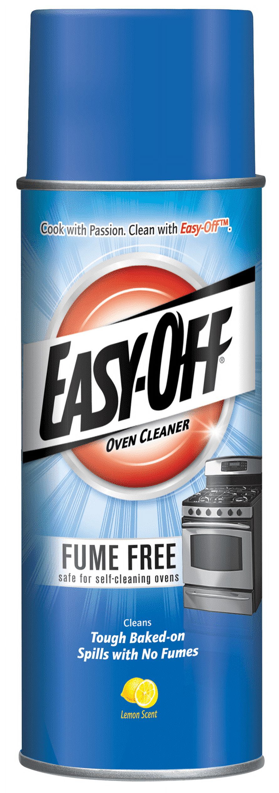 Easy-Off Fume Free Oven Cleaner Spray, Lemon 14.5oz, Removes Grease ...