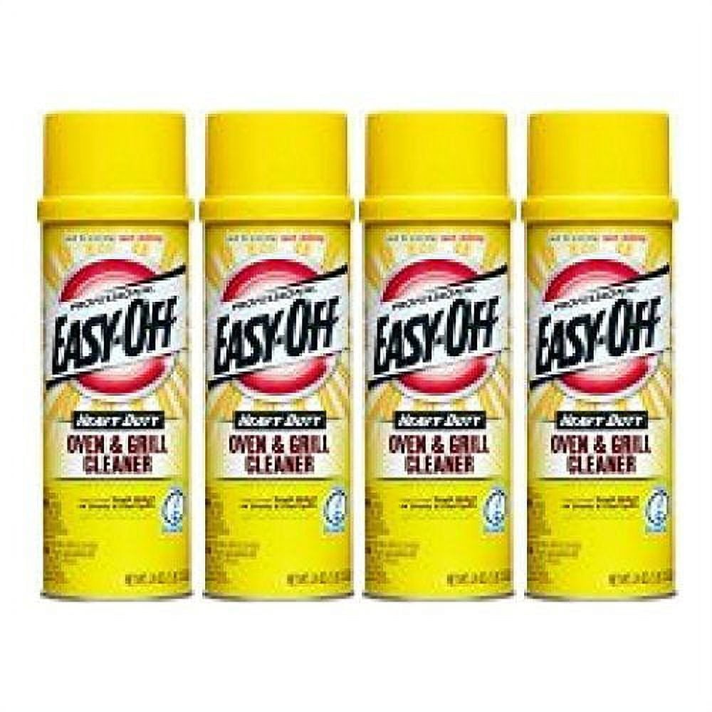 Easy-Off Heavy Duty Fast-Acting Oven and Grill Cleaner, 24 Oz - 4 count ...