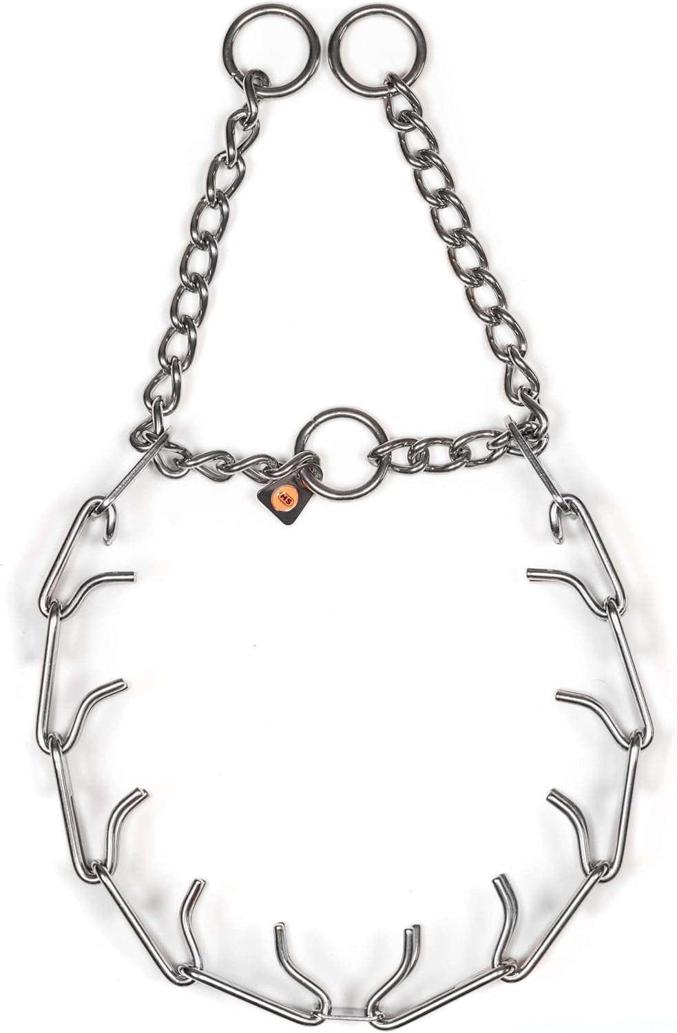Easy On Prong Training Collar with Center-Plate and Assembly Chain ...
