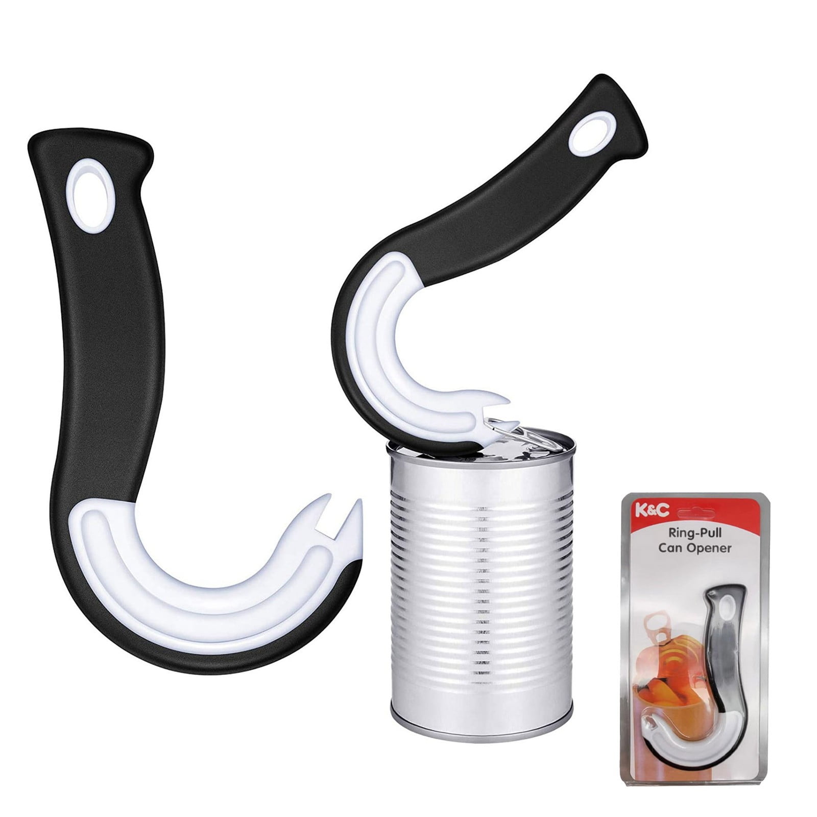 Easy Open Ring Pull Can Opener for Soda and Food Cans Easy Grip Pop ...