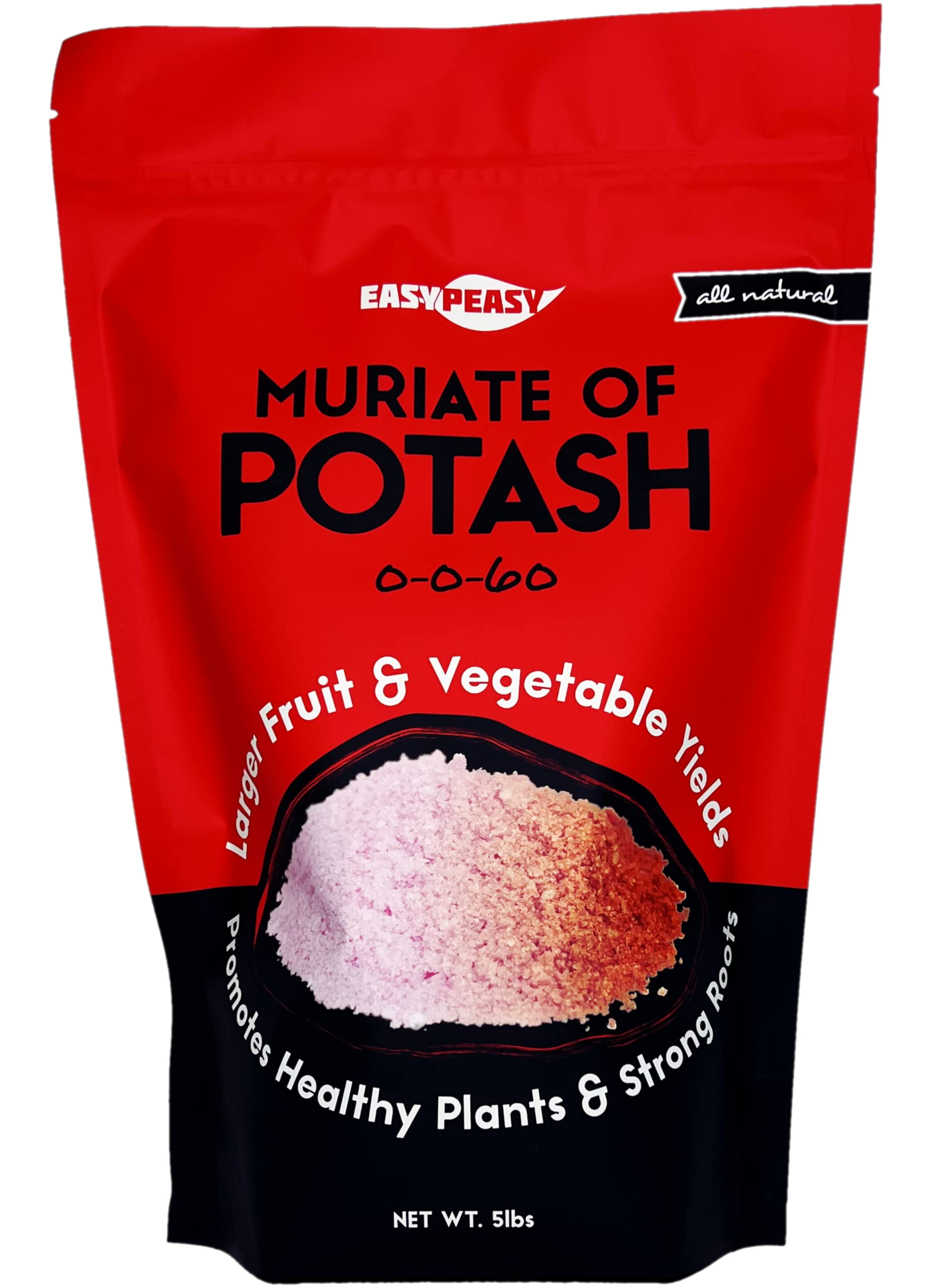Easy Peasy All- Natural Muriate of Potash | Potassium Fertilizer with 0 ...