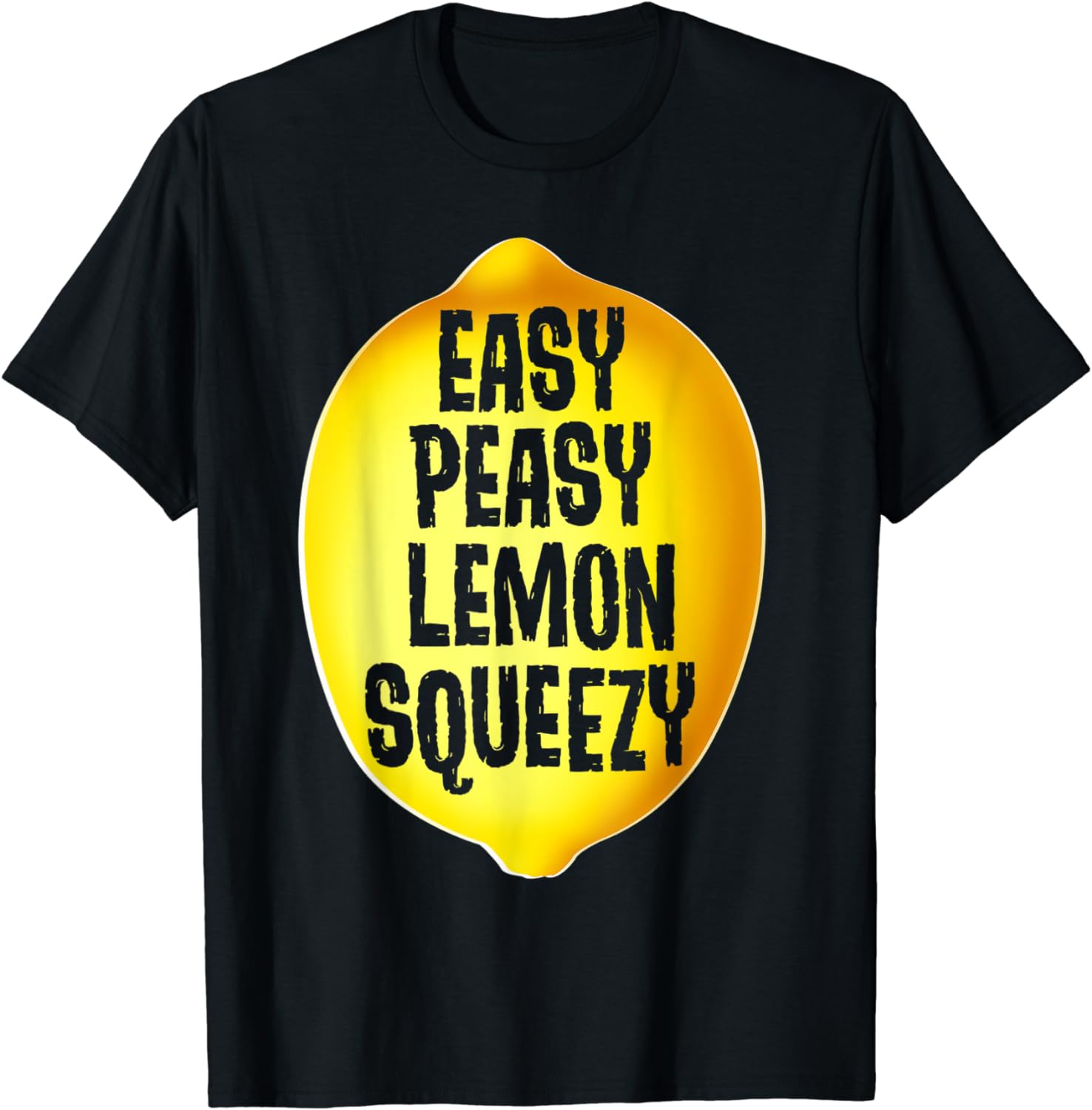 Easy Peasy Lemon Squeeze Summer Tropical Yellow Fruit T-Shirt - Walmart.com