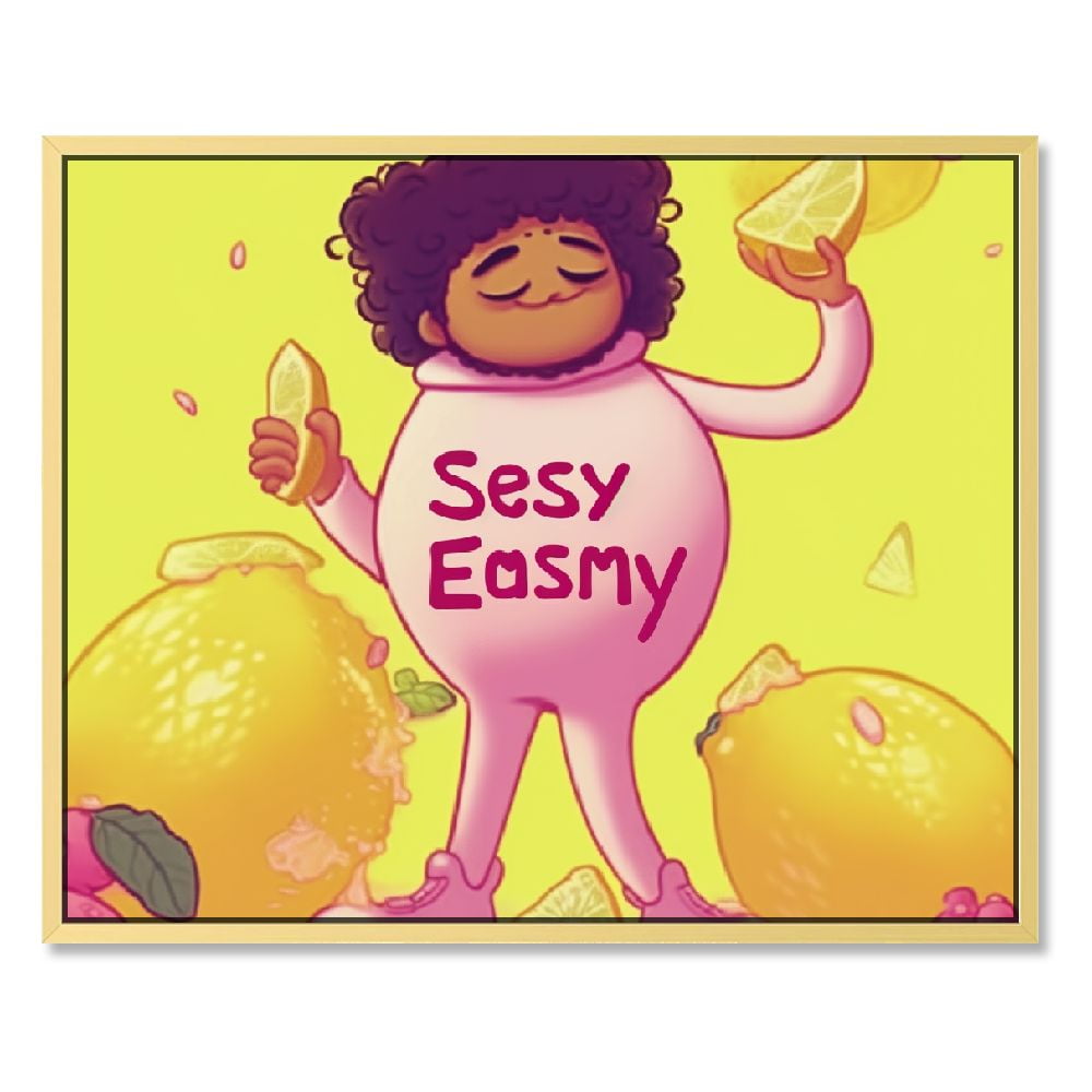 Easy Peasy Lemon Squeezy Poster - Retro Lemon Print - Citrus Art ...