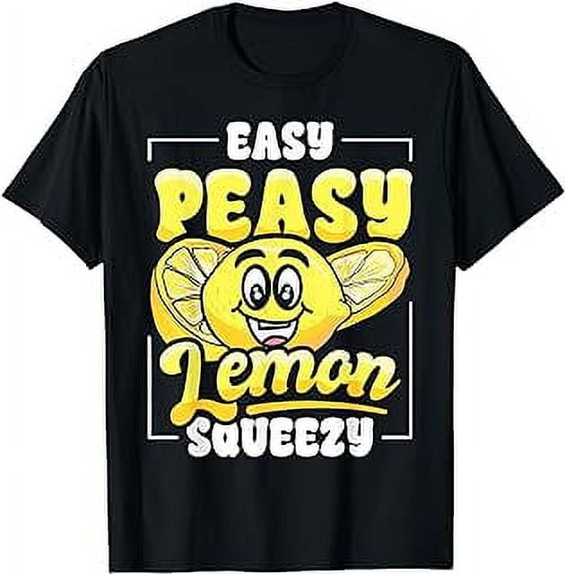 Easy Peasy Lemon Squeezy Summer Lemonade Lover Groovy T-Shirt - Walmart.com