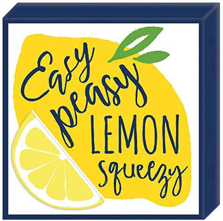 Easy Peasy Lemon Squeezy Theme Party Decoration Wooden Sign - Walmart.com