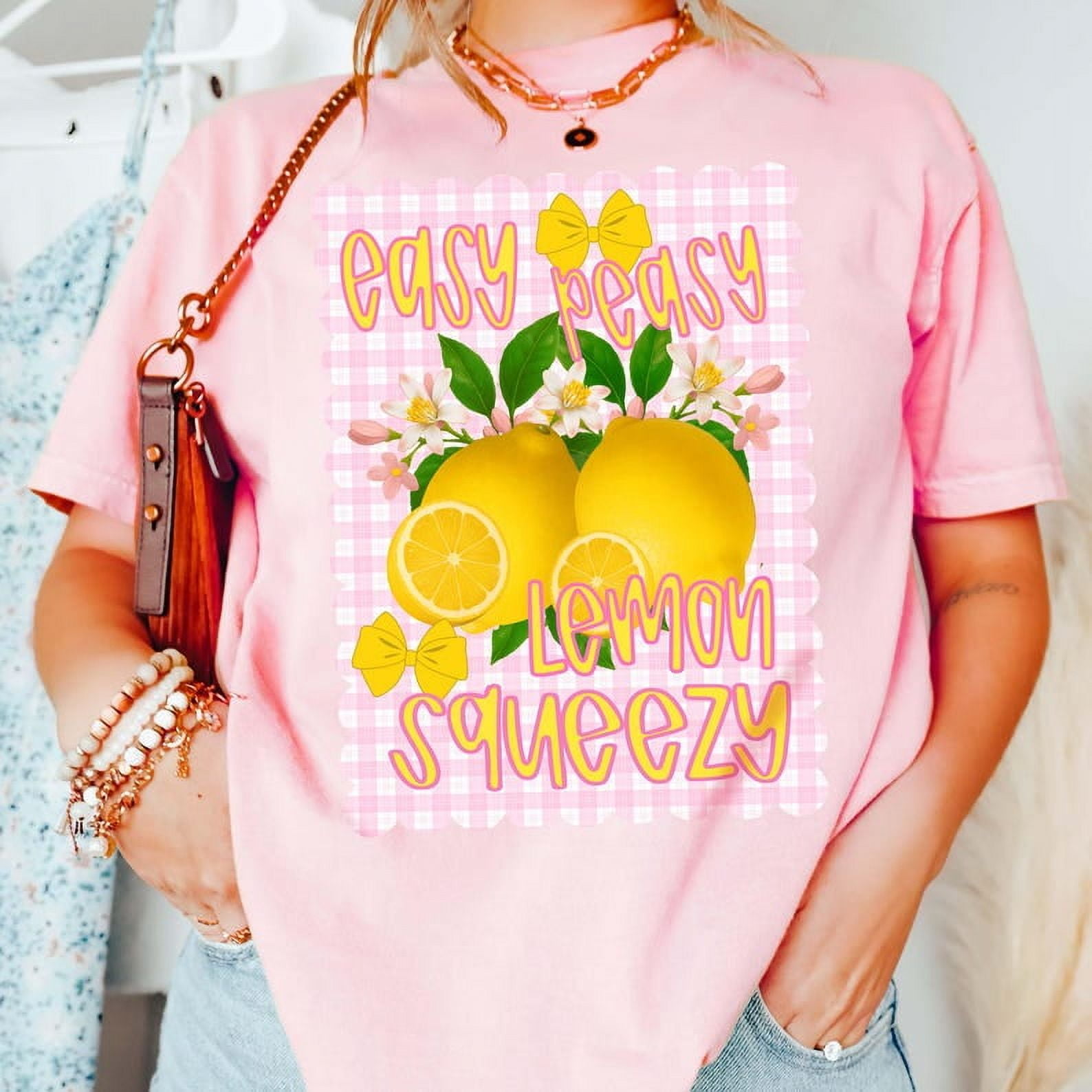 Easy Peasy Shirt, Lemon Summer Shirt, Preppy Lemon Coquette Shirt ...