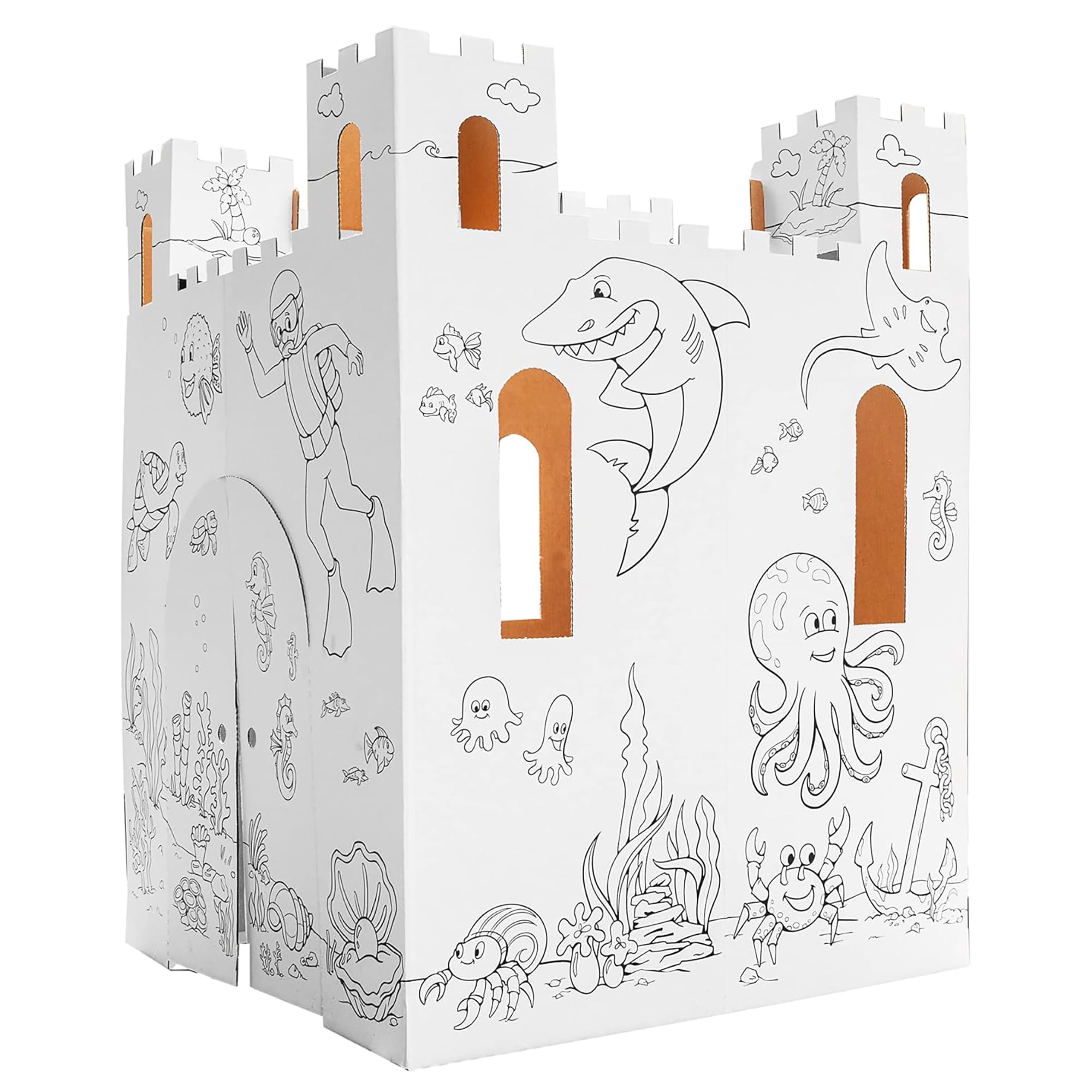 Easy Playhouse Sand Castle - Kids Art & Craft for Indoor & Outdoor Fun ...