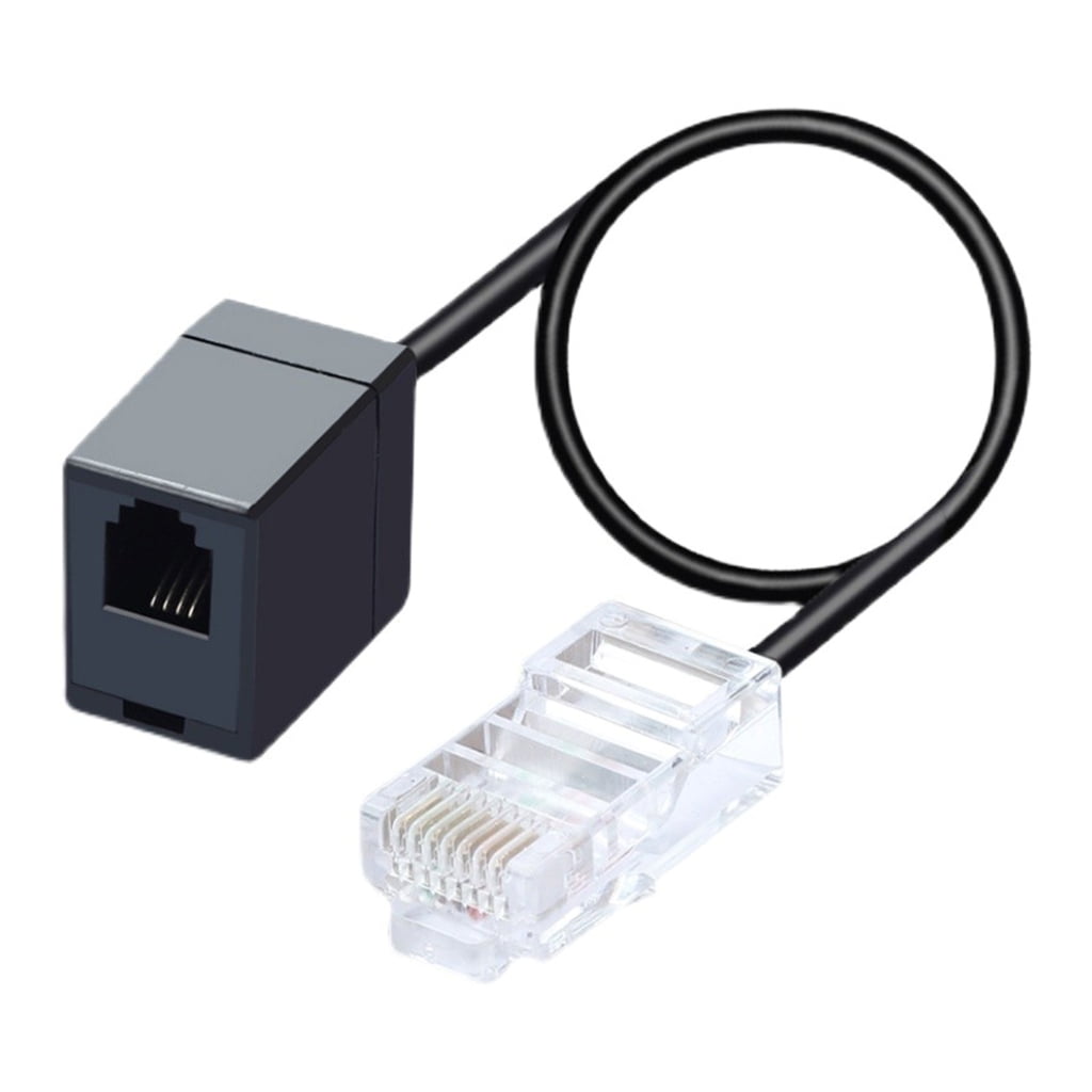 Easy Plugs In RJ45 To RJ11 Adapter Cable, Stable Ethernet To Phone Line ...