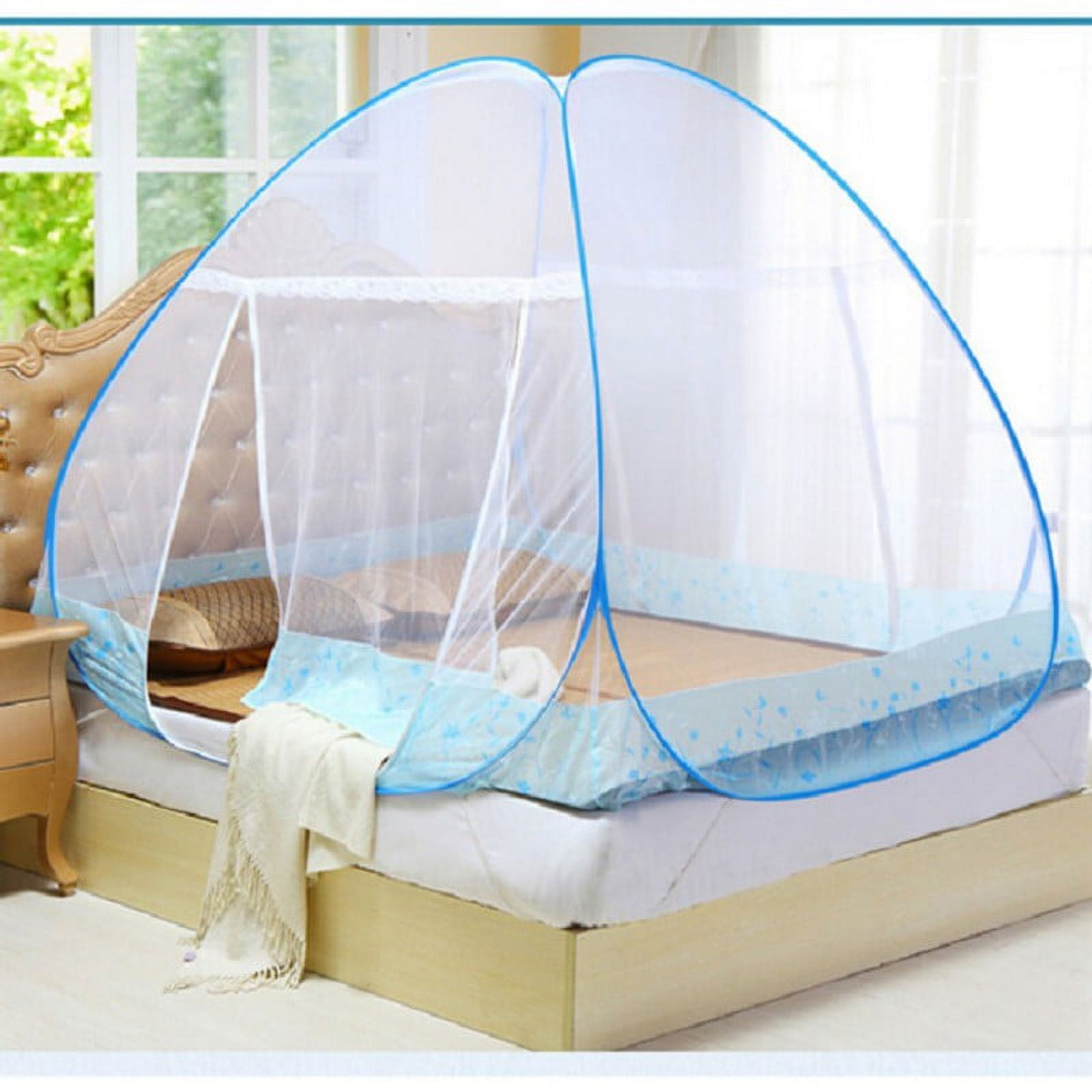 Easy Pop Up & Fold White Single Door Mosquito Net - Walmart.com