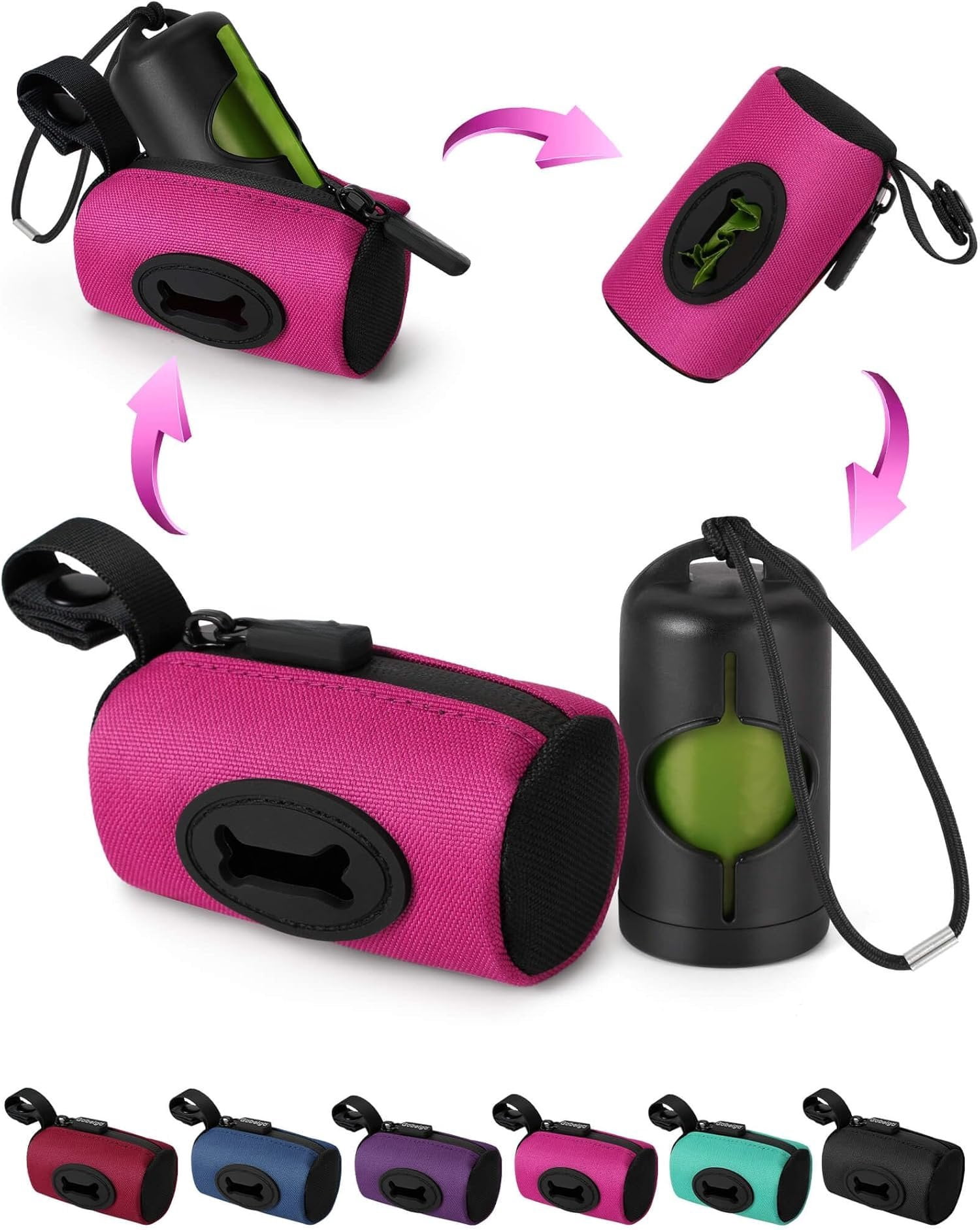 ?Easy Pull-Out Version? Poop Bag Holder,?2-in-1 Hard Insert & Soft ...