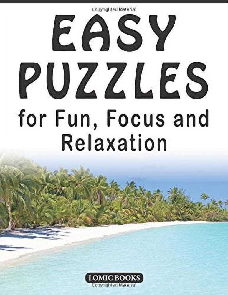 Pre-Owned Easy Puzzles for Fun, Focus and Relaxation : Includes Spot ...