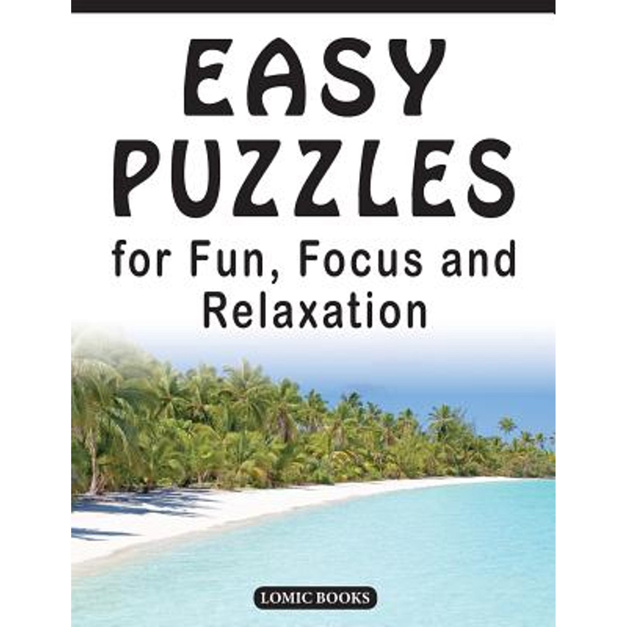 Pre-Owned Easy Puzzles for Fun, Focus and Relaxation: Includes Spot the ...