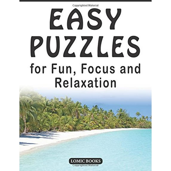 Pre-Owned Easy Puzzles for Fun, Focus and Relaxation: Includes Spot the ...