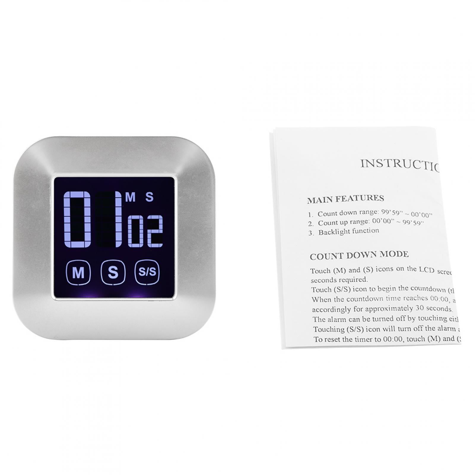 Easy,Read Kitchen Timer: Touchscreen Display, Wall Mount Or Tabletop ...