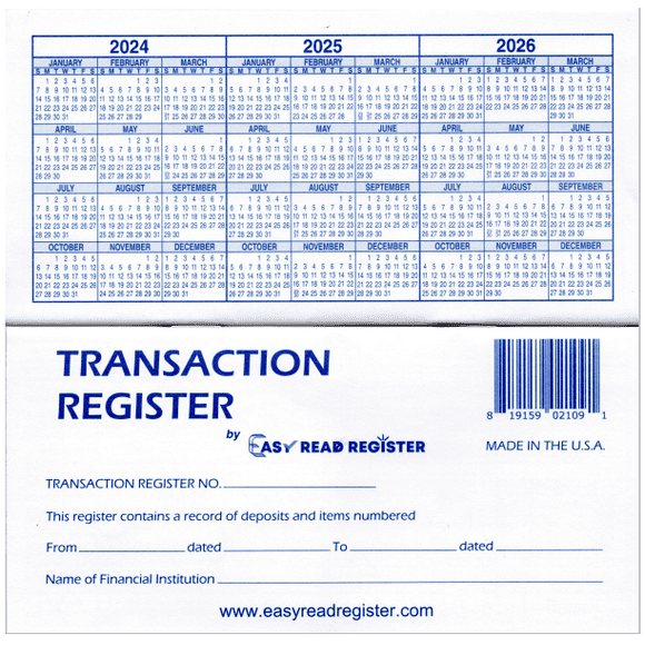 Transaction Registers