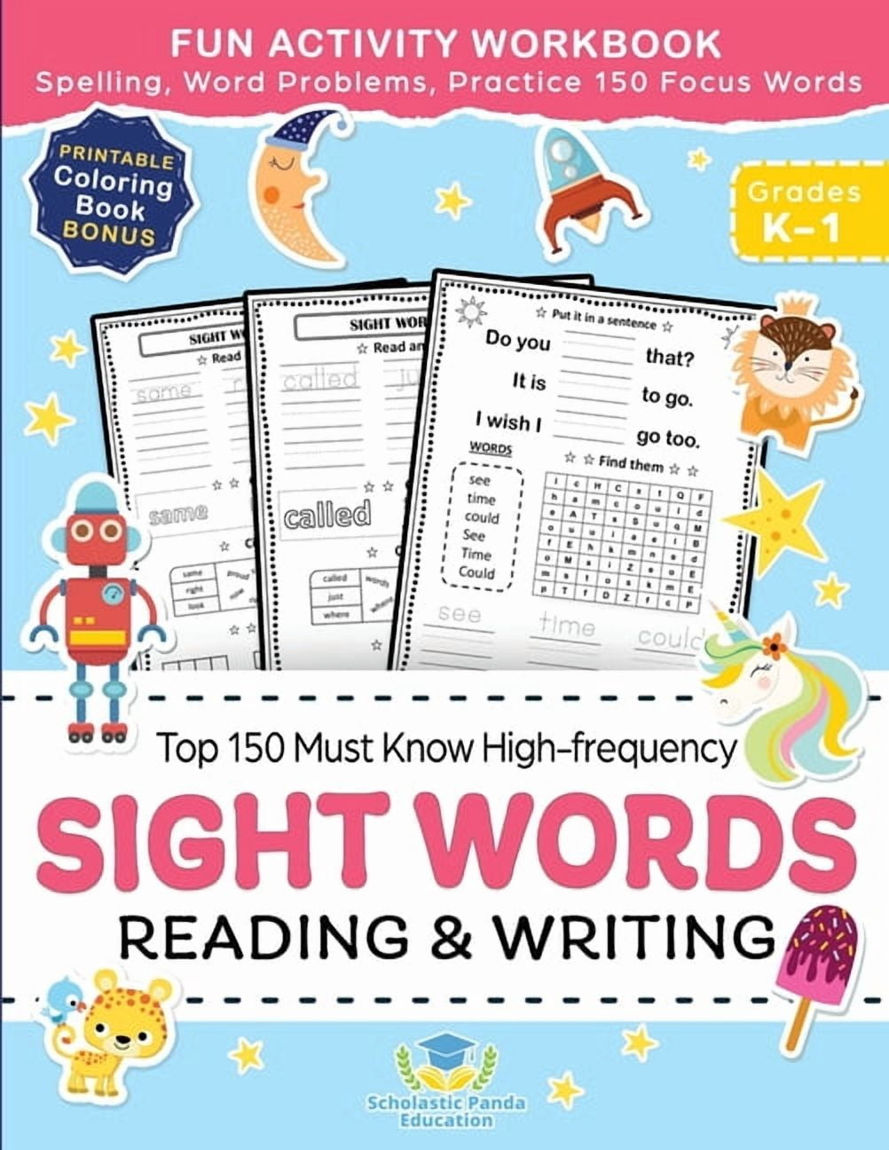 Easy Reader Books: Top 150 Must Know High frequency Sight Words Reading ...