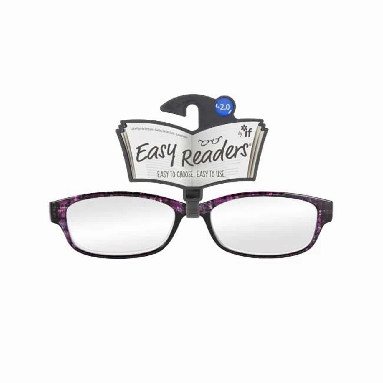 Easy Readers Classic Glasses, Purple - Plus 2.0 - Walmart.com