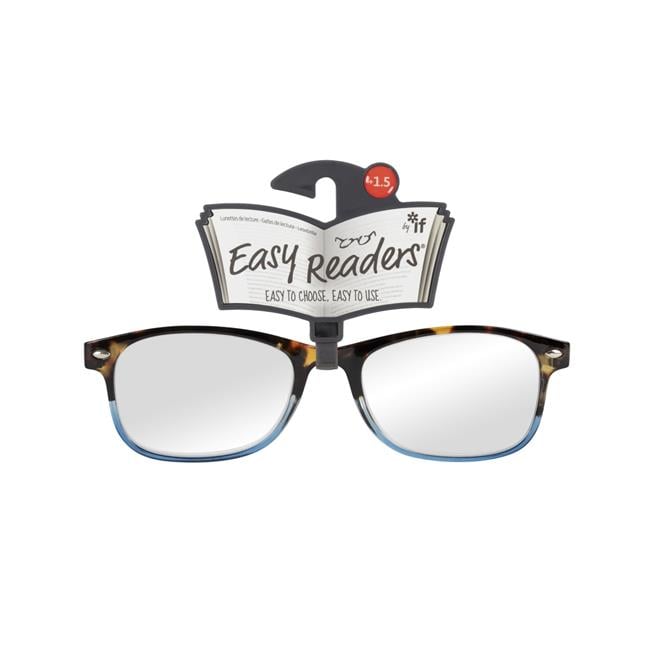 Easy Readers Duo Glasses, Tortoiseshell & Blue - Plus 1.5 - Walmart.com