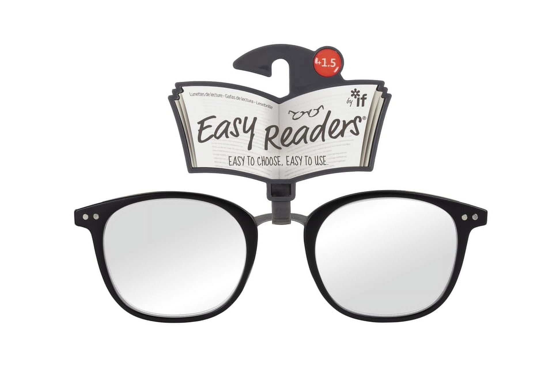 Easy Readers Metal Bridge Black +1.5 (Other) - Walmart.com