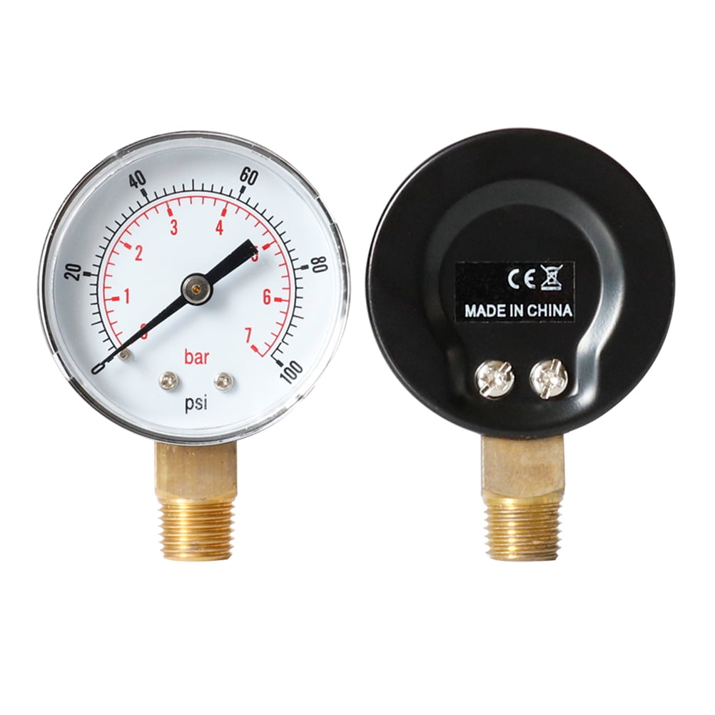 Easy Readings Pressure Gauge - Psi Water BAR Compression - Walmart.com
